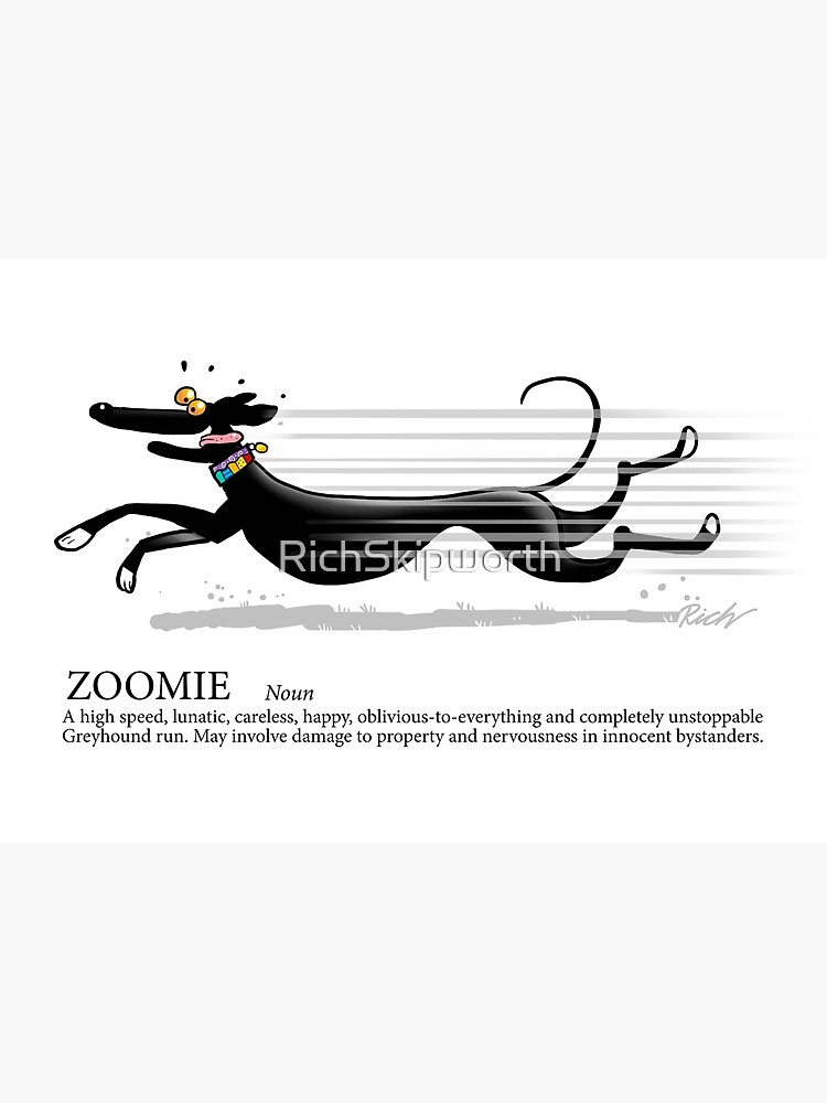 "Greyhound Zoomie" Art Print for Sale by RichSkipworth | Redbubble