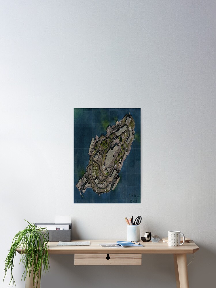 "Rebirth island Map - Caldera Map - Verdansk Map" Poster for Sale by ...