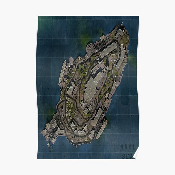 "Rebirth island Map - Caldera Map - Verdansk Map" Poster for Sale by ...