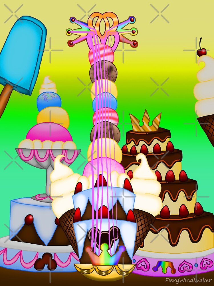 "Fusion Keyblade Guitar #31 - Sweet Stack & Sweet Dream" Sticker for ...