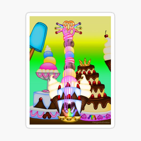 "Fusion Keyblade Guitar #31 - Sweet Stack & Sweet Dream" Sticker for ...