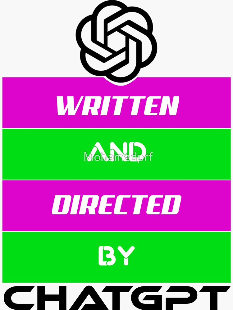 "chat gpt" Sticker for Sale by Mohamedprf | Redbubble