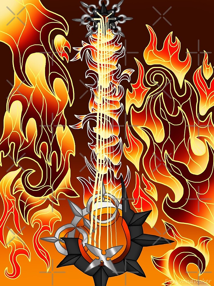"Fusion Keyblade Guitar #35 - Twilight Blaze & Eternal Flame" Poster by ...