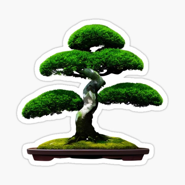 "Beautiful Bonsai tree artwork" Sticker for Sale by gramizzia | Redbubble