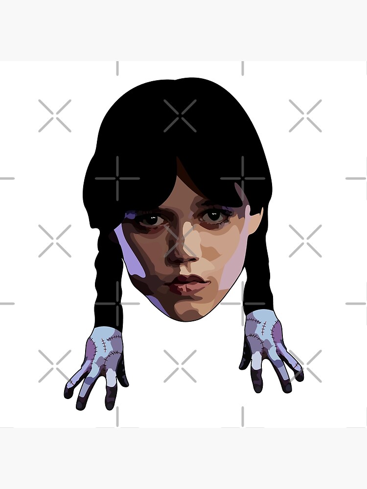 "Wednesday Addams drawing" Poster for Sale by Blondiabshop | Redbubble