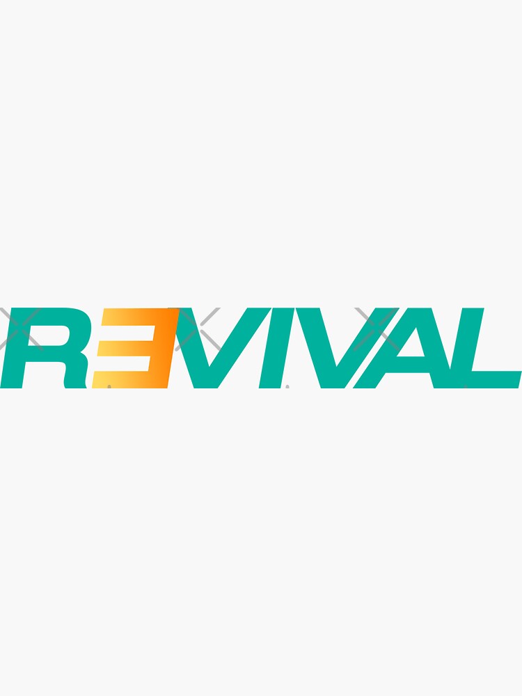 "Revival logo" Sticker for Sale by Vinzer | Redbubble