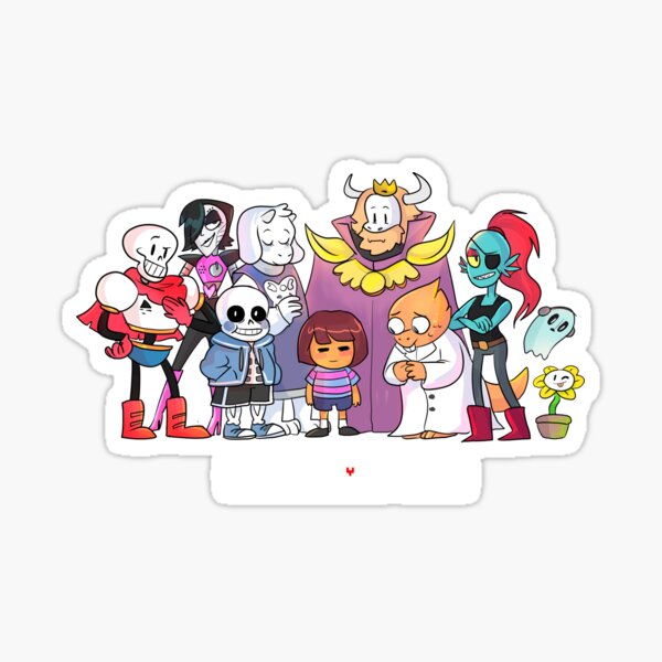 "Undertale" Sticker for Sale by redmadart | Redbubble
