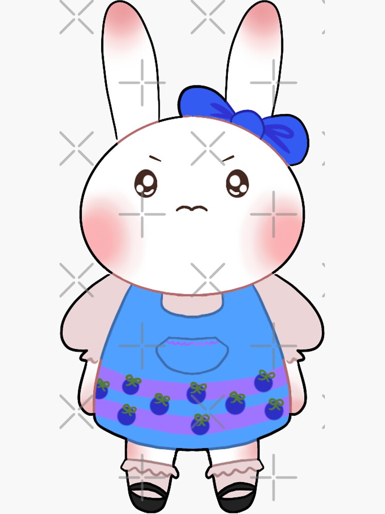 "Blueberry Bunny" Sticker for Sale by PhongCots-Art | Redbubble