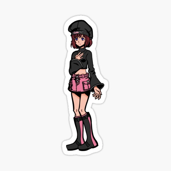 "TWEWY Style Kairi" Sticker for Sale by KittiesNMitties | Redbubble