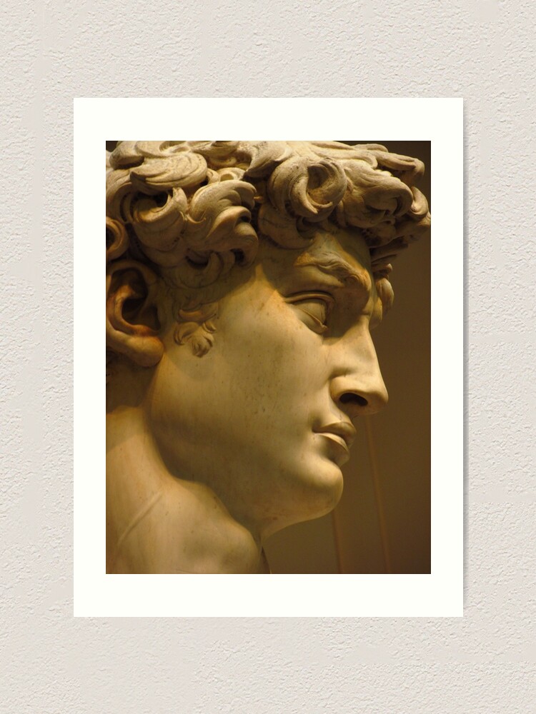 "Michelangelo Study; The Face" Art Print for Sale by wiggyofipswich ...