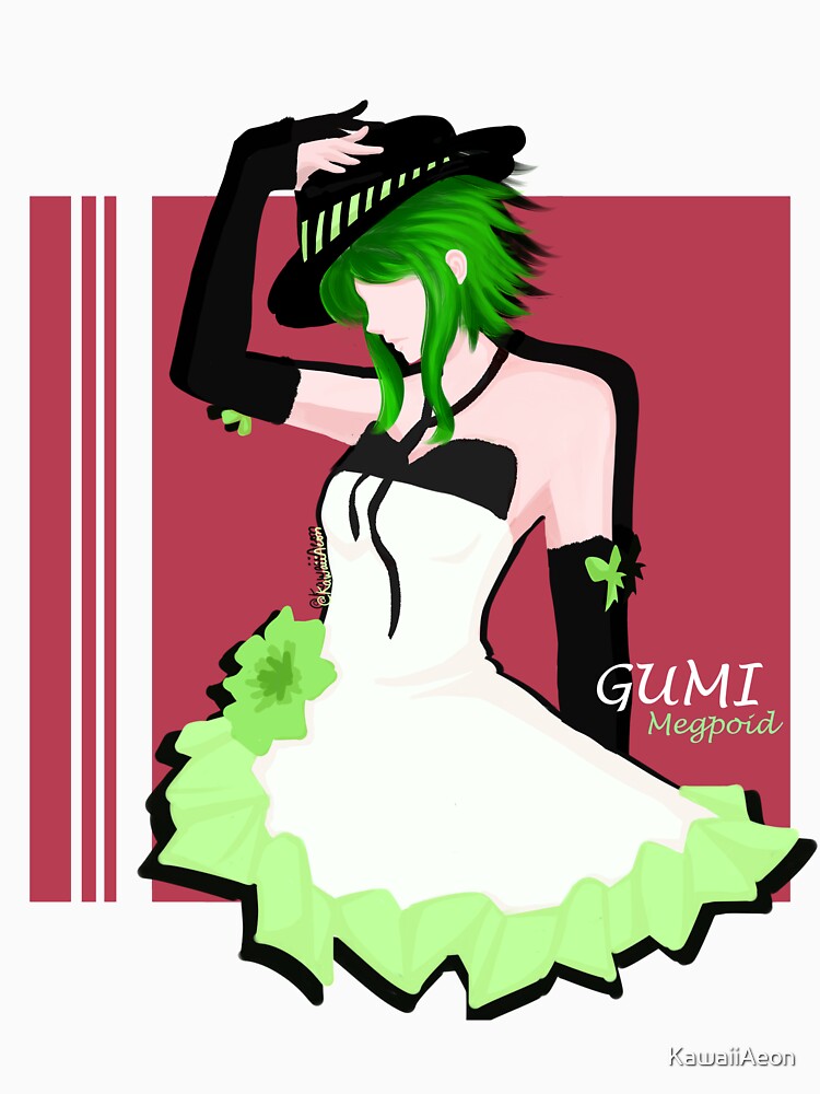 "Gumi Megpoid Vocaloid" T-shirt for Sale by KawaiiAeon | Redbubble ...