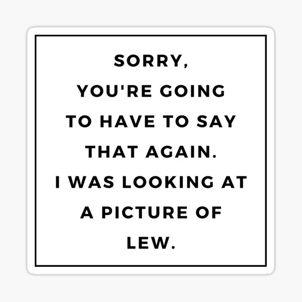 "LEW (TEMPEST)" Sticker for Sale by G R I Z I D O R E | Redbubble