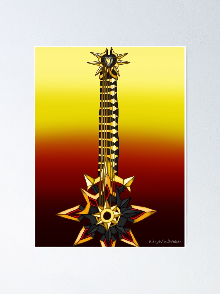 "Fusion Keyblade Guitar #36 - Omega Weapon & Abaddon Plasma" Poster for ...