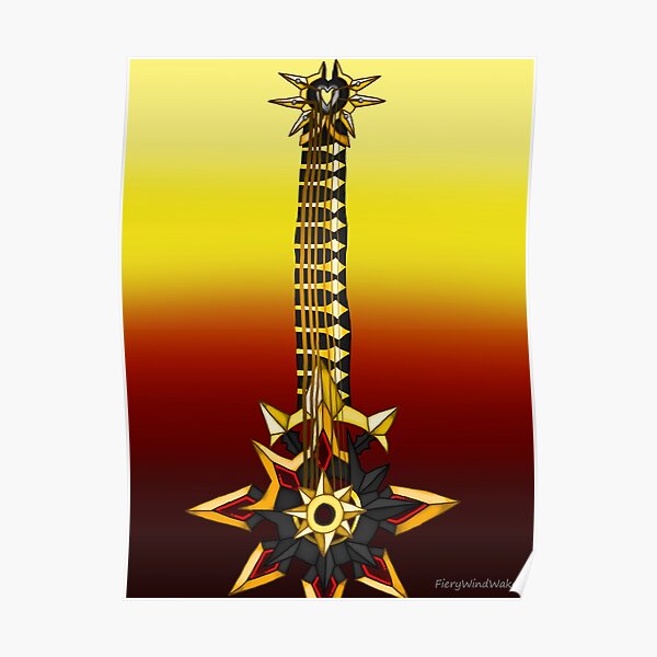 "Fusion Keyblade Guitar #36 - Omega Weapon & Abaddon Plasma" Poster for ...