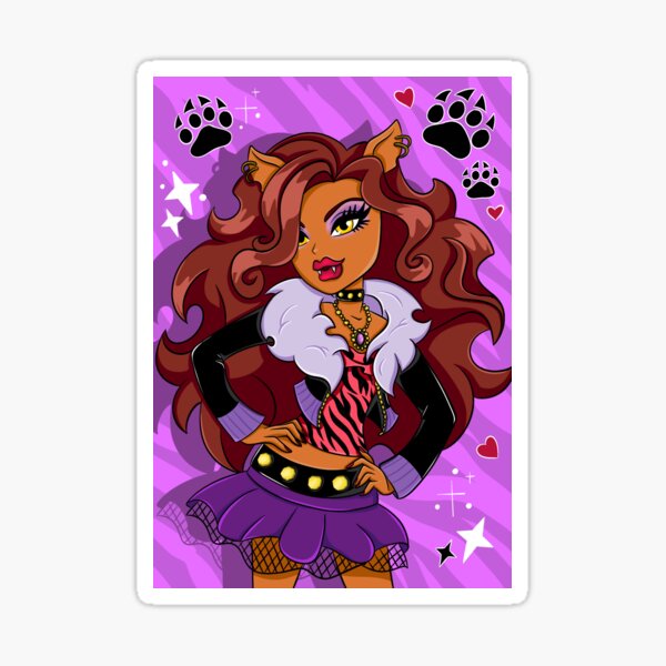 "Clawdeen Wolf" Sticker for Sale by Amunoz13 | Redbubble