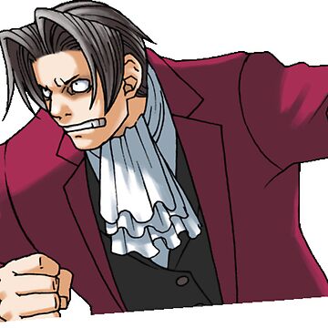 "Edgeworth Distressed Pose HD" Sticker for Sale by vivianby | Redbubble