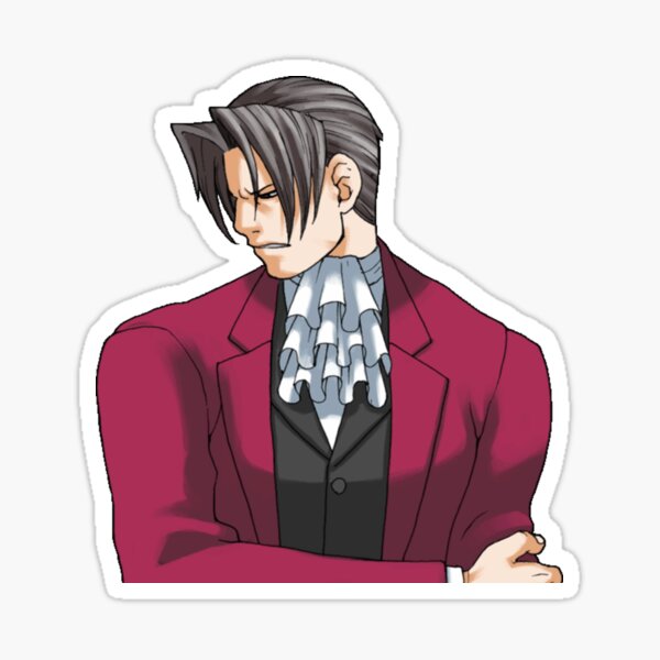 "Edgeworth Anguished Pose HD" Sticker for Sale by vivianby | Redbubble