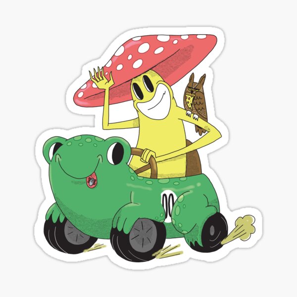 "Happy road toads" Sticker for Sale by IMCBAD | Redbubble