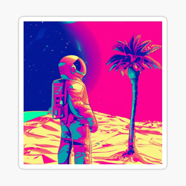 "Astronaut in Parallel Universe" Sticker for Sale by Artist-jc | Redbubble
