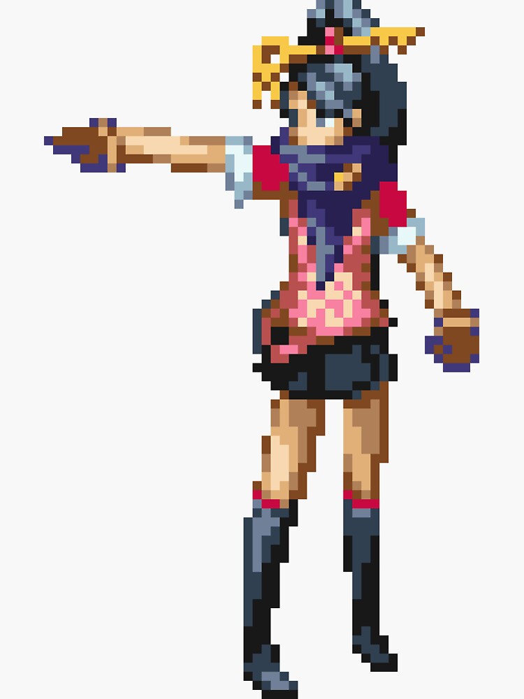 "Ace Attorney Investigations Kay Faraday Sprite" Sticker for Sale by ...