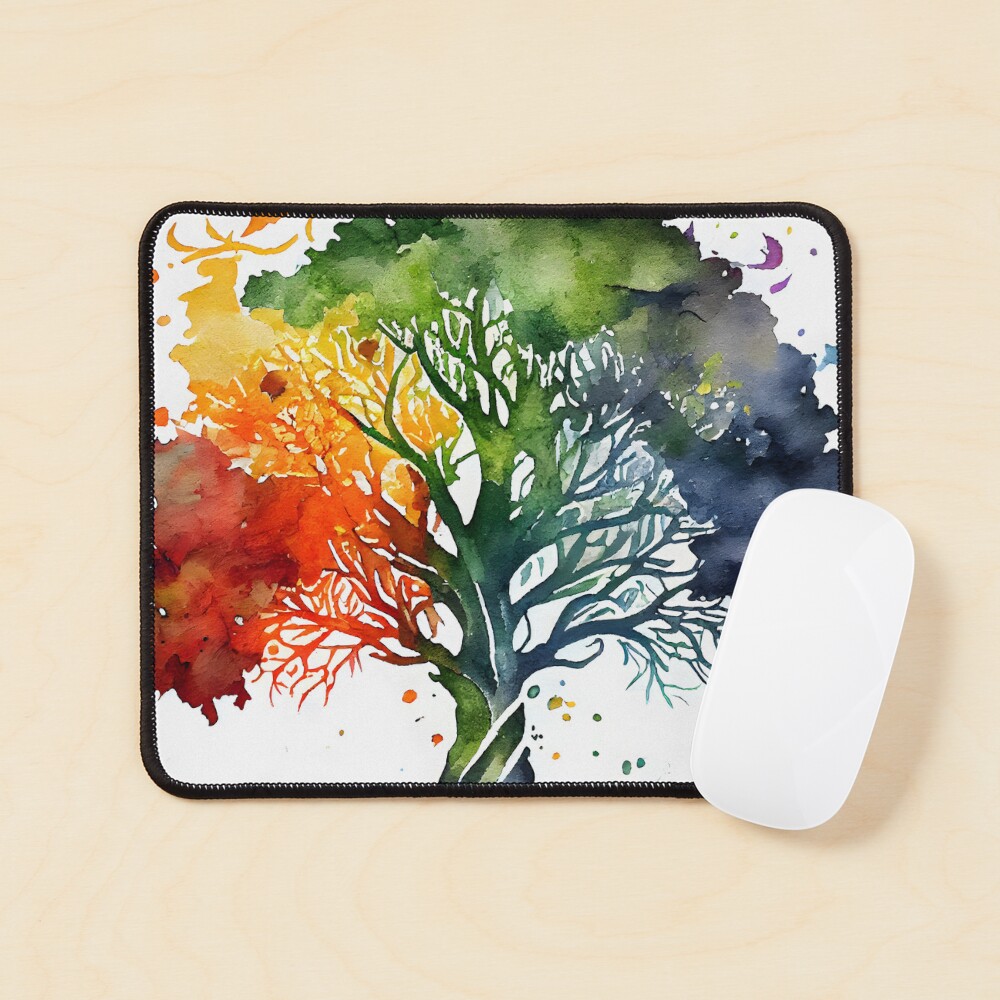 "Rainbow Colored Celtic Tree of Life Watercolor Pagan Wiccan" Sticker ...