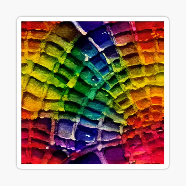 "Rough Around the Rainbow Rug Edges" Sticker for Sale by jschwabe ...