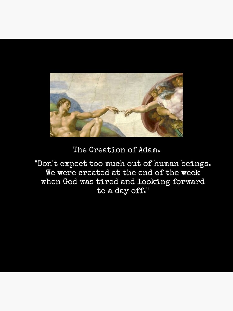 The Creation of Adam poem Premium Matte Vertical Poster sold by ...