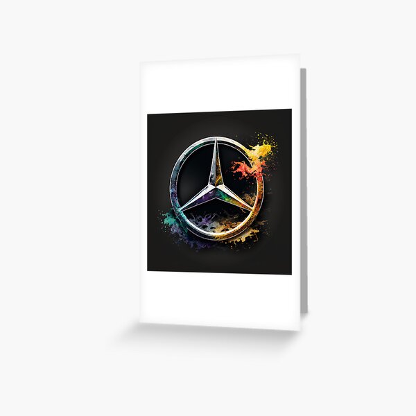 "Mercedes Logo Sticker Decal" Greeting Card for Sale by tankarma ...