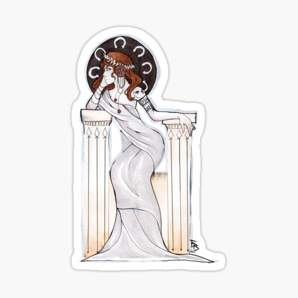 "Athena" Sticker for Sale by bdesantisart | Redbubble