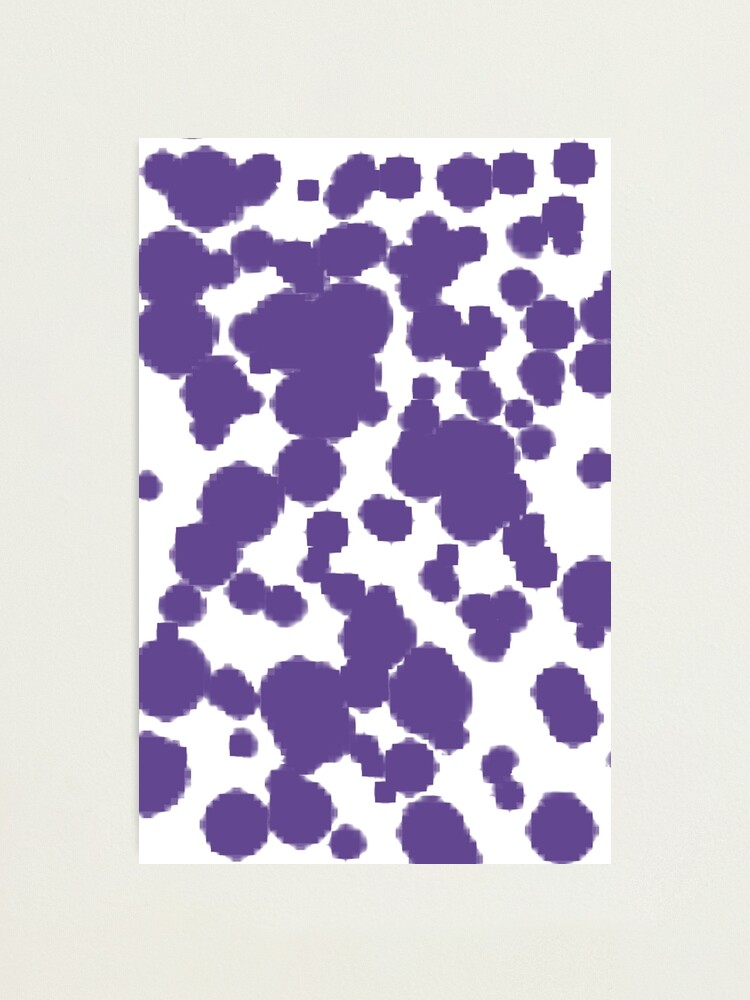 Lámina fotográfica «Pantone Color del año 2018 ULTRA VIOLET Cow Print ...