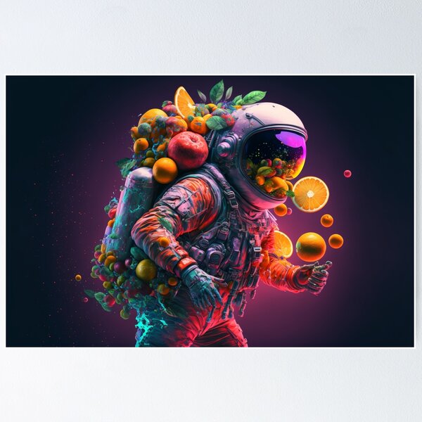 "Astro Fruit" Poster for Sale by LiquidVision | Redbubble