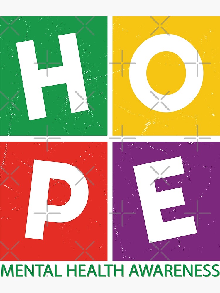 HOPE | Mental Health Awareness Premium Matte Vertical Poster sold by ...