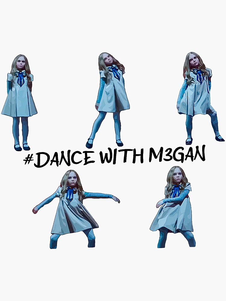 "Fun Dance With M3gan" Sticker for Sale by JulieJohnson99 | Redbubble