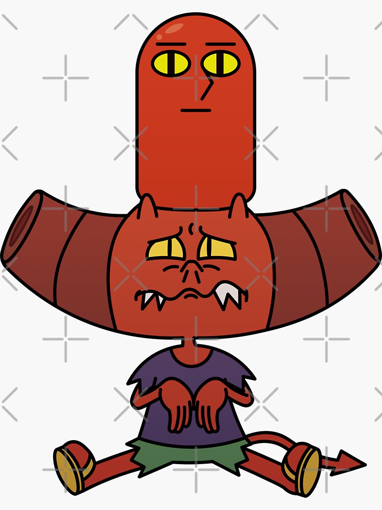 "Dead End Paranormal Park | Courtney with Gord demonic slug" Sticker ...