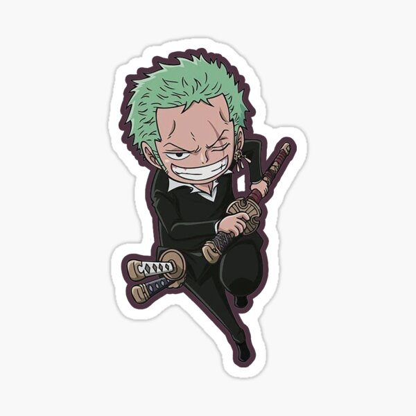 "zoro chibi sword" Sticker for Sale by chalir455 | Redbubble