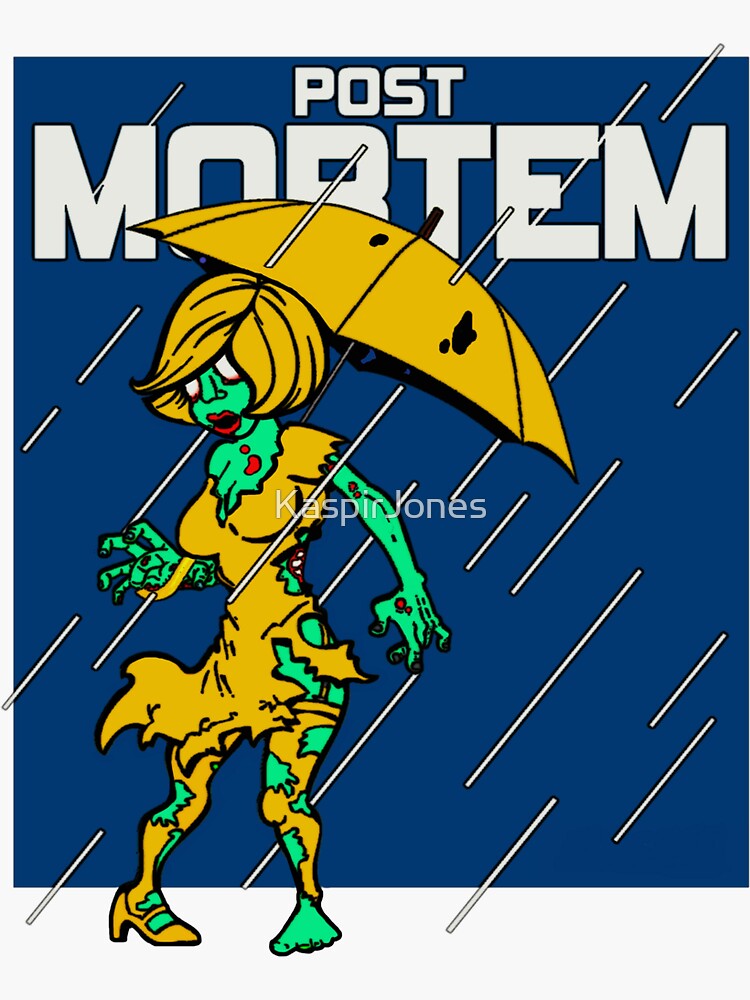 "Post Mortem" Sticker for Sale by KaspirJones | Redbubble