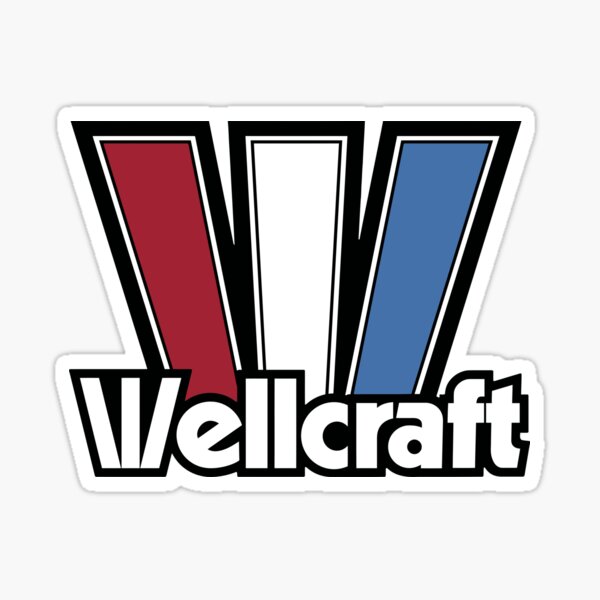 "Welcraft Powerboats Boats" Sticker for Sale by gailshopp | Redbubble