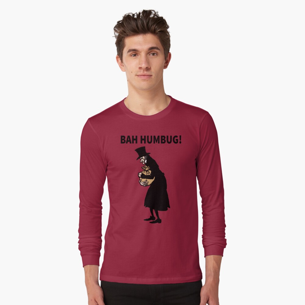 "Vintage Christmas Scrooge Bah Humbug Shirt Design - A Christmas Carol ...