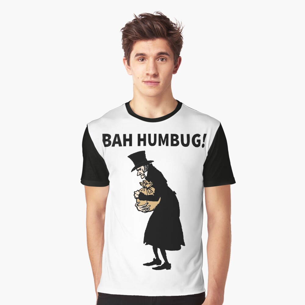 "Vintage Christmas Scrooge Bah Humbug Shirt Design - A Christmas Carol ...