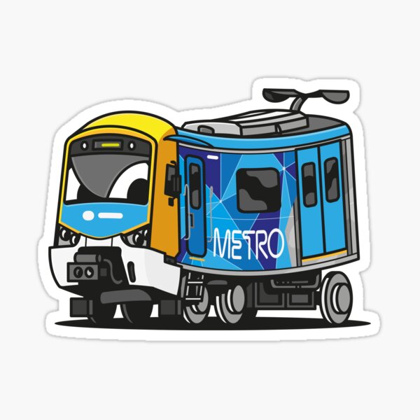 "Metro Trains Melbourne. EMU Siemens-Nexas." Sticker by Vandals | Redbubble