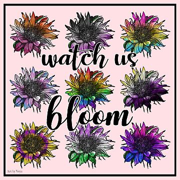 "Watch Us Bloom" Art Board Print for Sale by artbyveya | Redbubble