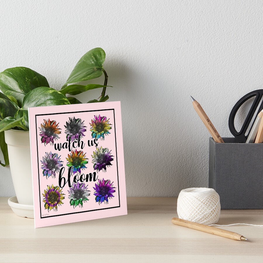 "Watch Us Bloom" Art Board Print for Sale by artbyveya | Redbubble
