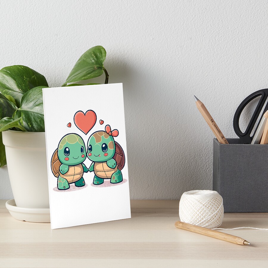 "Turtle love" Poster for Sale by gitarus | Redbubble