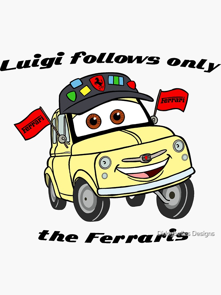 "cars luigi" Sticker for Sale by IzabelleJaime | Redbubble