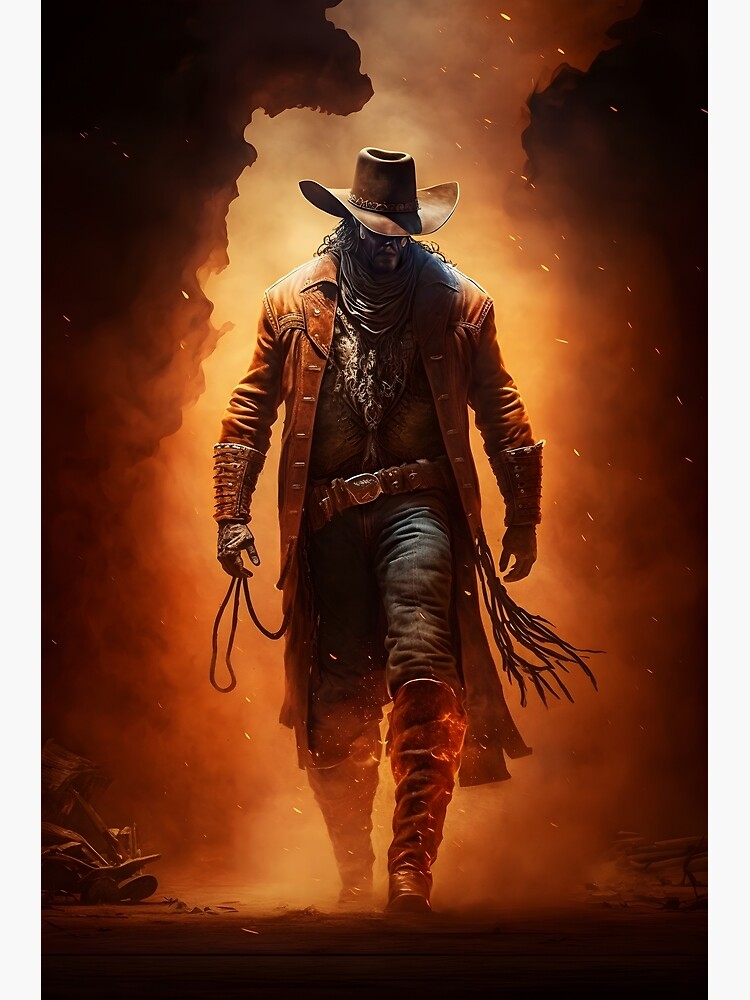 "Cowboy from hell print" Poster for Sale by makvanser | Redbubble