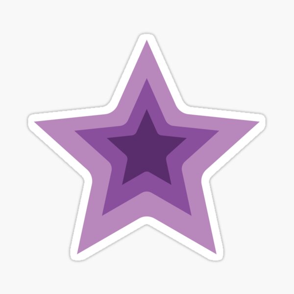 "Purple Star" Sticker for Sale by musicora | Redbubble