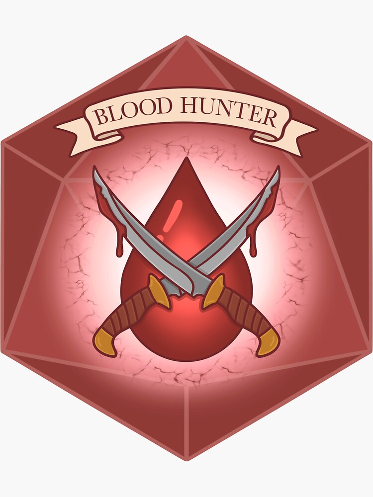 "Blood Hunter Class" Sticker for Sale by arkroogs | Redbubble