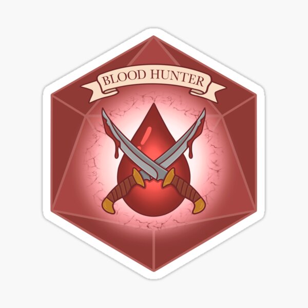 "Blood Hunter Class" Sticker for Sale by arkroogs | Redbubble