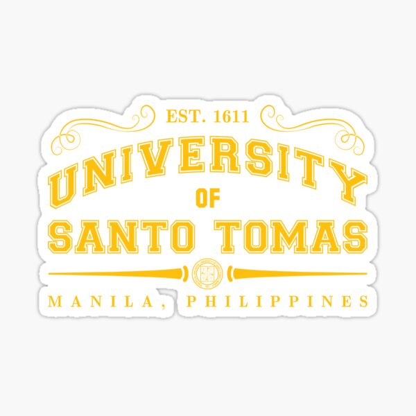 "University of Santo Tomas UST Manila Philippines Vintage Collegiate Print" Sticker for Sale by ...