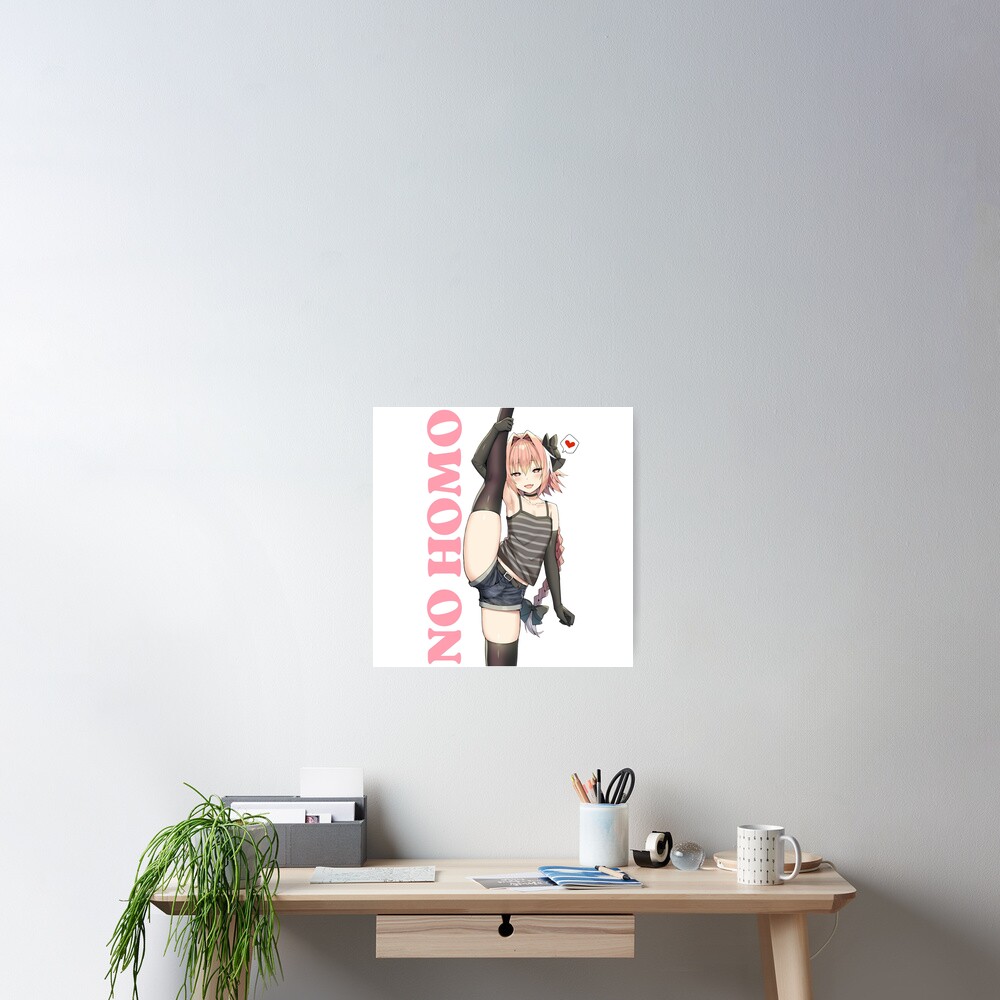 "Astolfo Leg Stretch No Homo Femboy Trap Sissy" Poster for Sale by ...